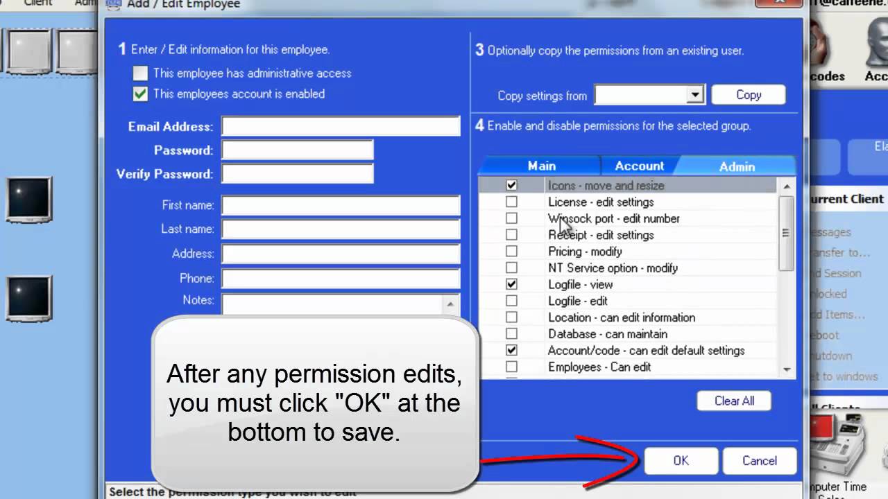 Create and Edit Employees in CyberCafePro - YouTube