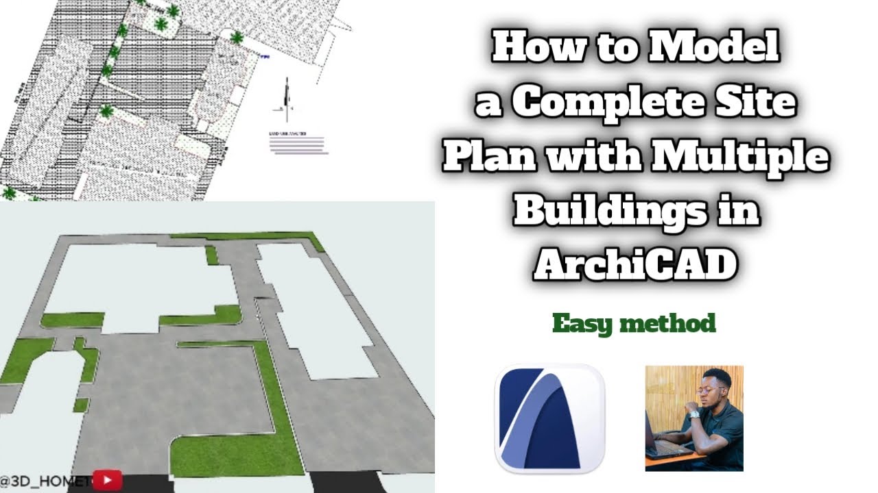 How to Model a Complete Site Plan with Multiple Buildings in ArchiCAD ...