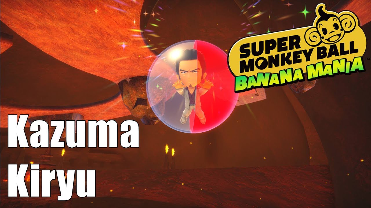 Super Monkey Ball Banana Mania - Kazuma Kiryu Character Gameplay / (PC ...
