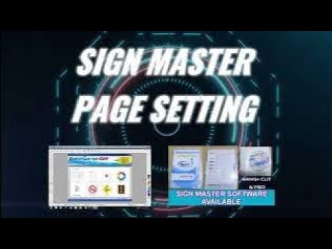 Sign Master Software Tutorial // How To Page Setting in Sign Master ...