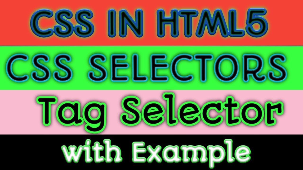 Tag Selector in CSS || टैग सेलेक्टर का उपयोग हिंदी में - YouTube