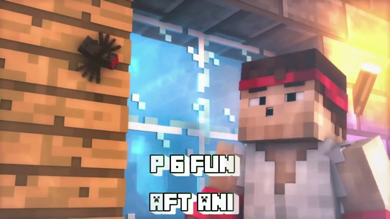 Top 6 funniest Minecraft animations Ft blue monkey - YouTube