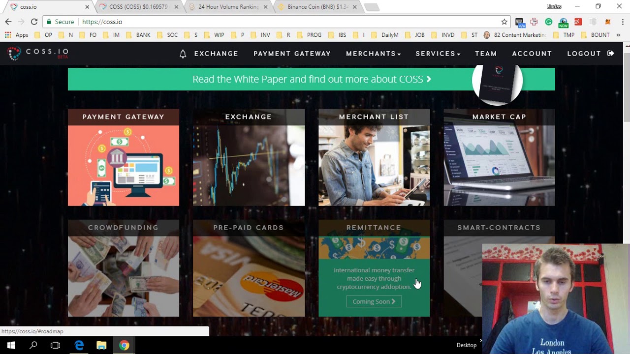 COSS Review - Cryptocurrency Exchange Site With 50% Revenue Sharing - YouTube