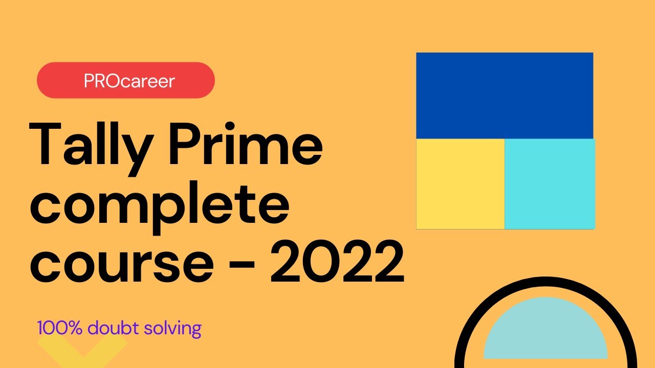 |Tally ERP.9|complete course intro |PROcareer| - YouTube