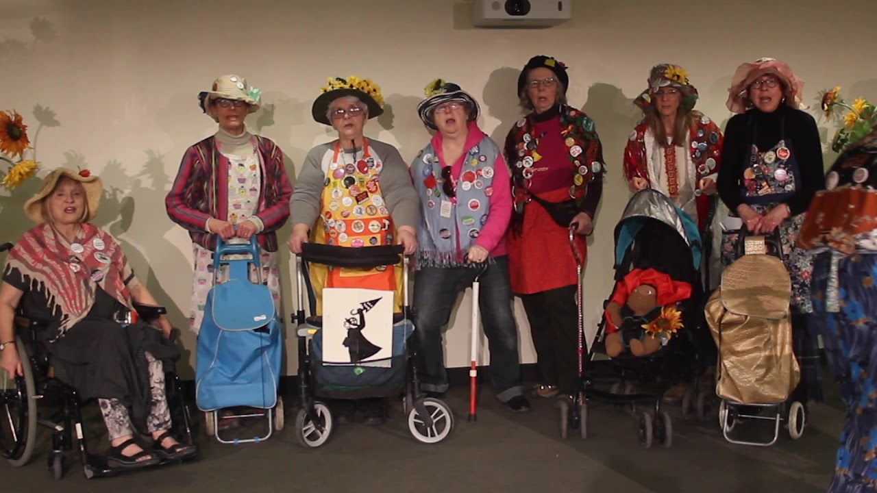 Toronto Raging Grannies - Ontario Get Rollin' - YouTube