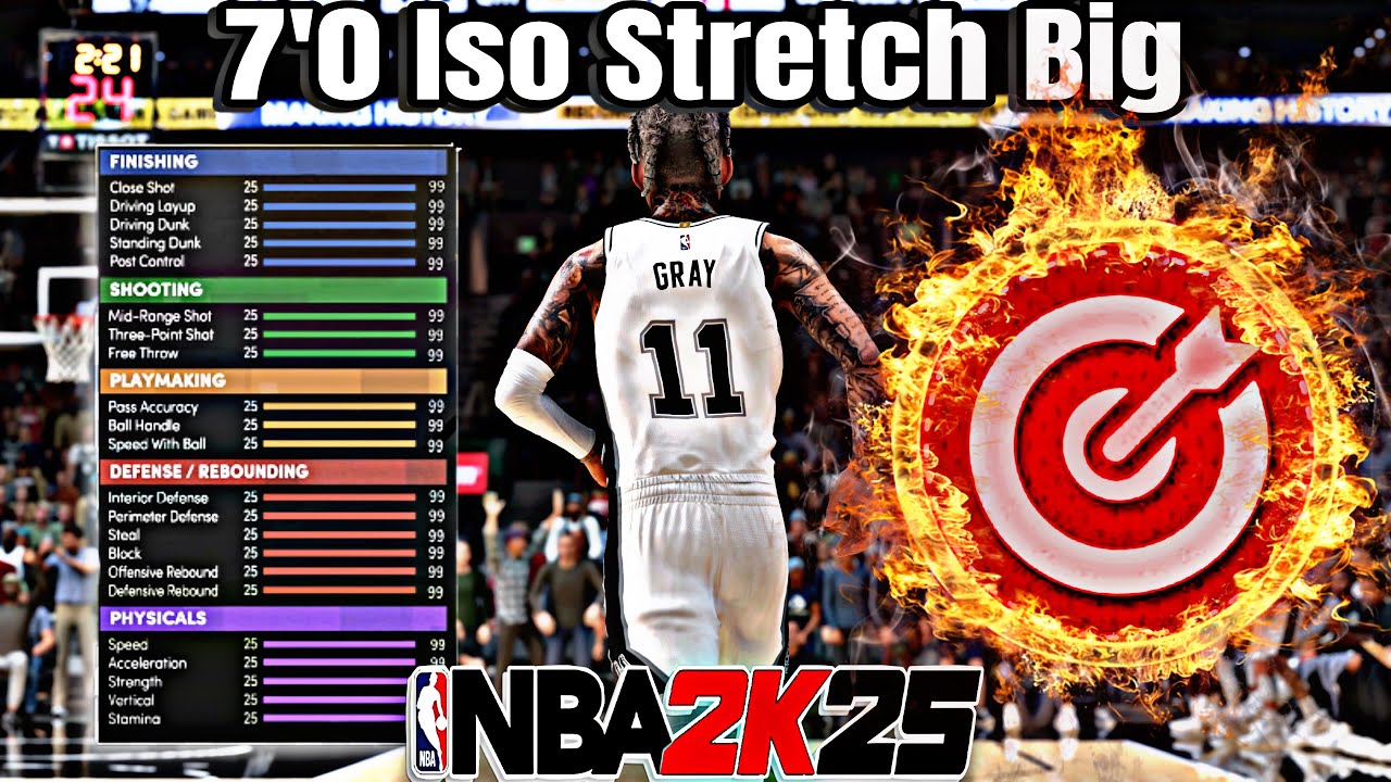 This is How You Make The Best 7’0 Foot Iso Center Stretch Big Build In NBA 2k25 - YouTube
