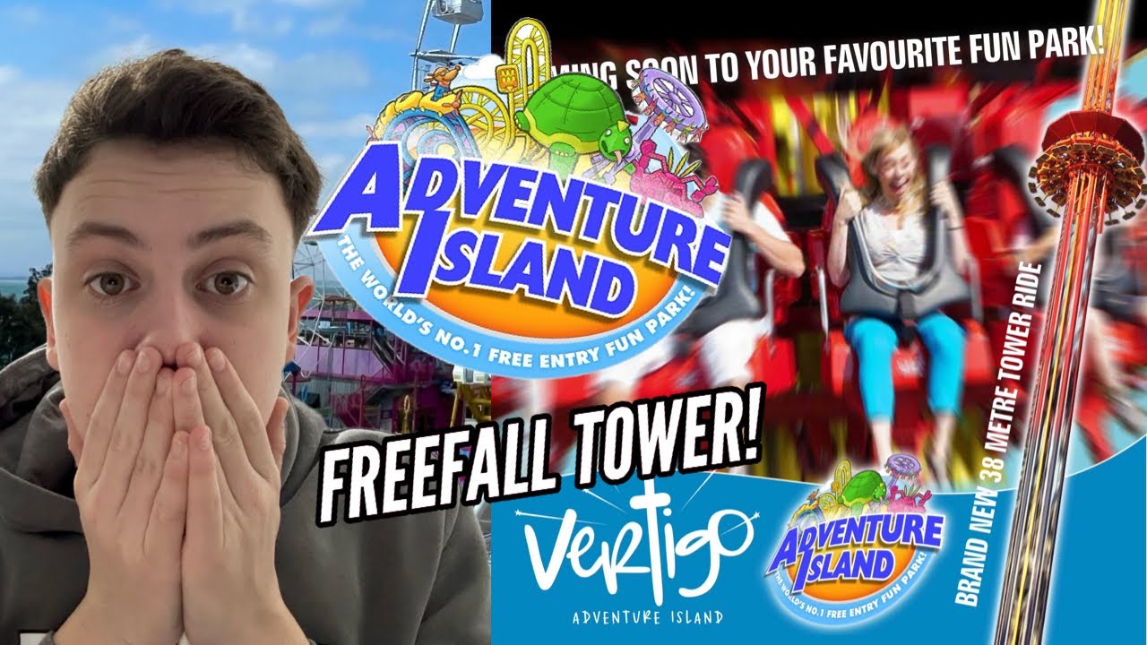 ADVENTURE ISLAND’S NEW DROP TOWER IS A FREEFALL TOWER! | UK Theme Park ...