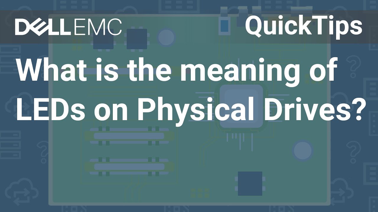 Identifying The LEDs on Physical Drives Quicktips - YouTube