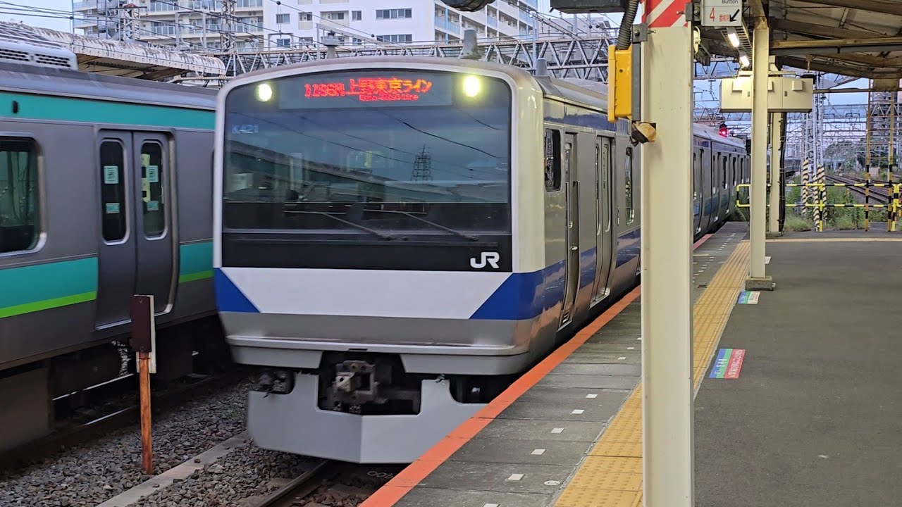 【常磐線】1196M E531系0番台K421編成 K454編成 我孫子駅 到着シーン - YouTube