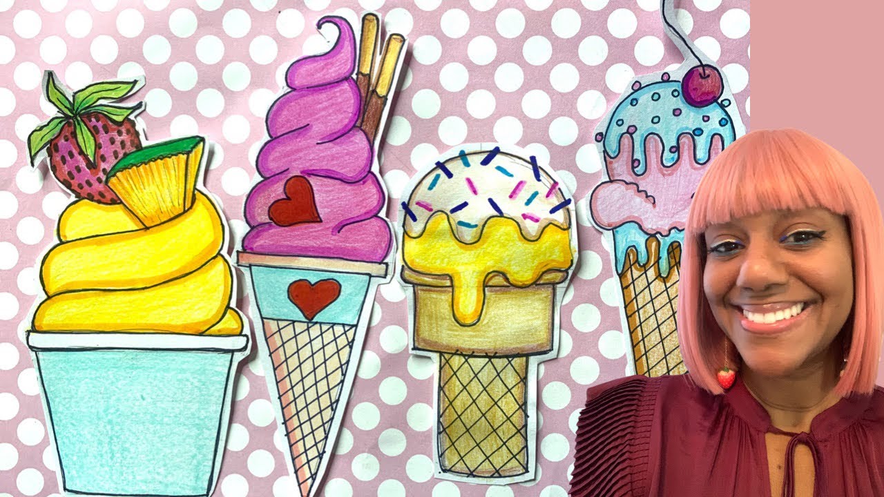 My Ice Cream Drawing Class on Outschool - YouTube