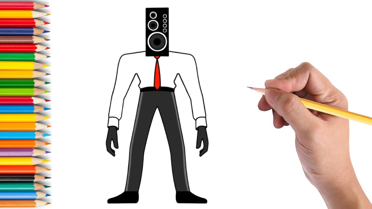 How To Draw Big SPEAKERMAN - Skibidi Toilet - Easy Drawing Step By Step ...