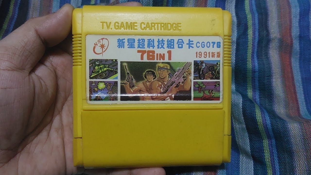 Famicom / dendy multicart 76in1 90s - YouTube