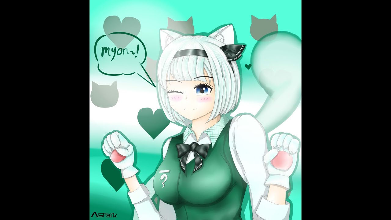 Youmu Fumo and my cat - YouTube