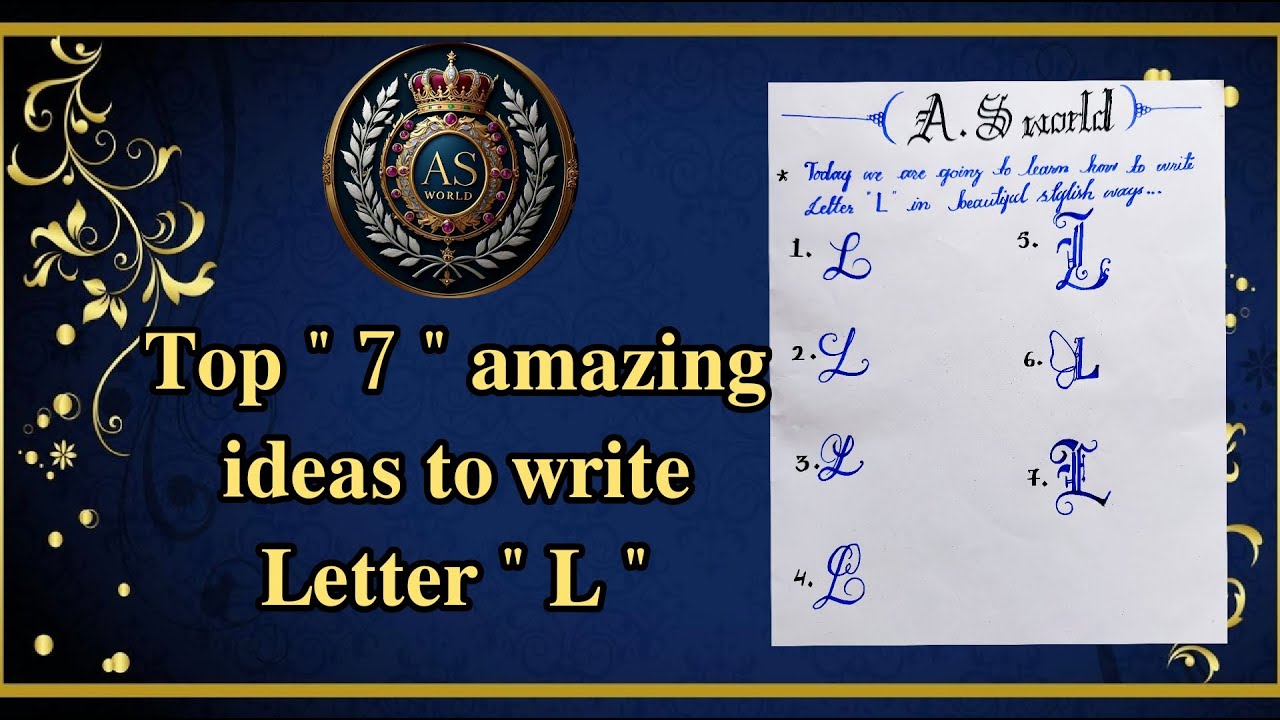 stylish handwriting of english | stylish handwriting of Letter "L ...