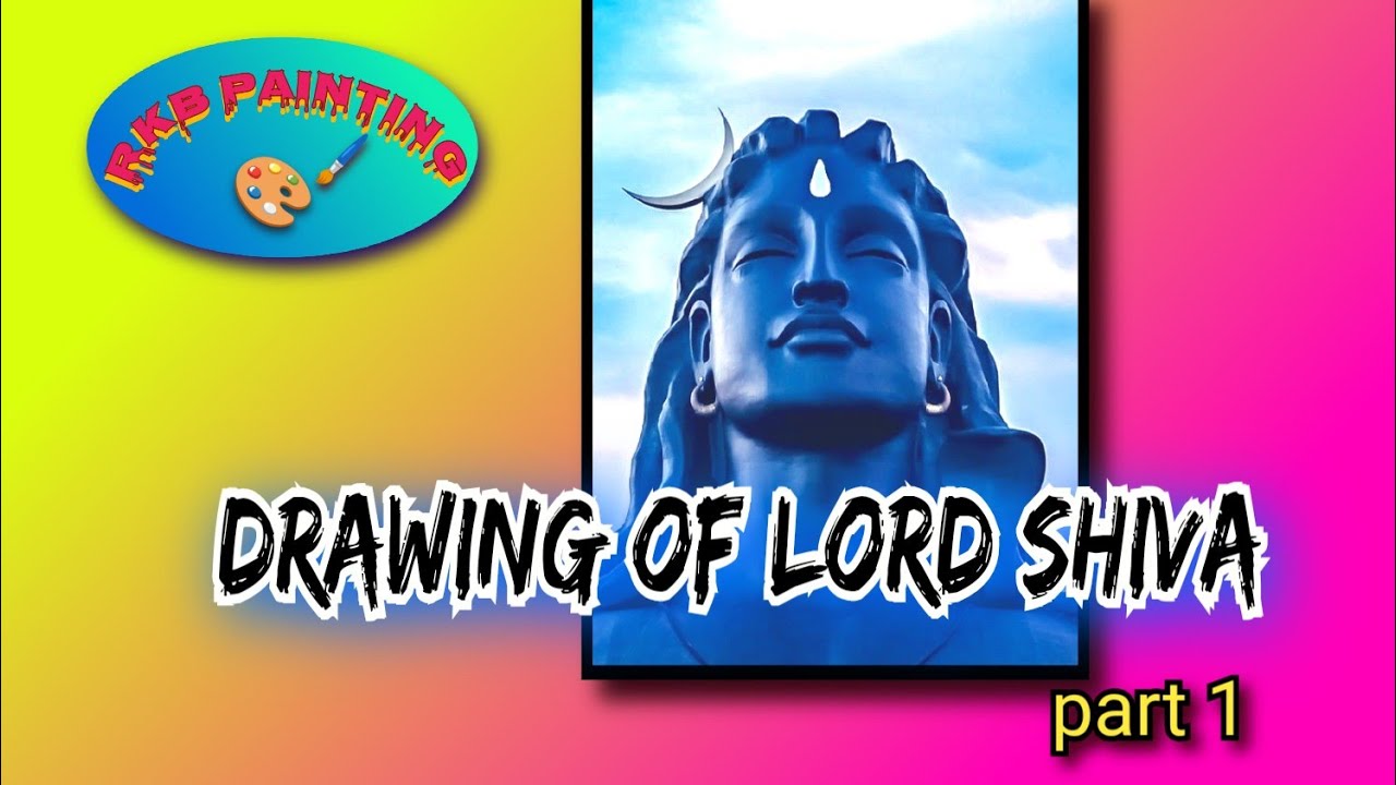 How to draw lord shiva part 1 - YouTube