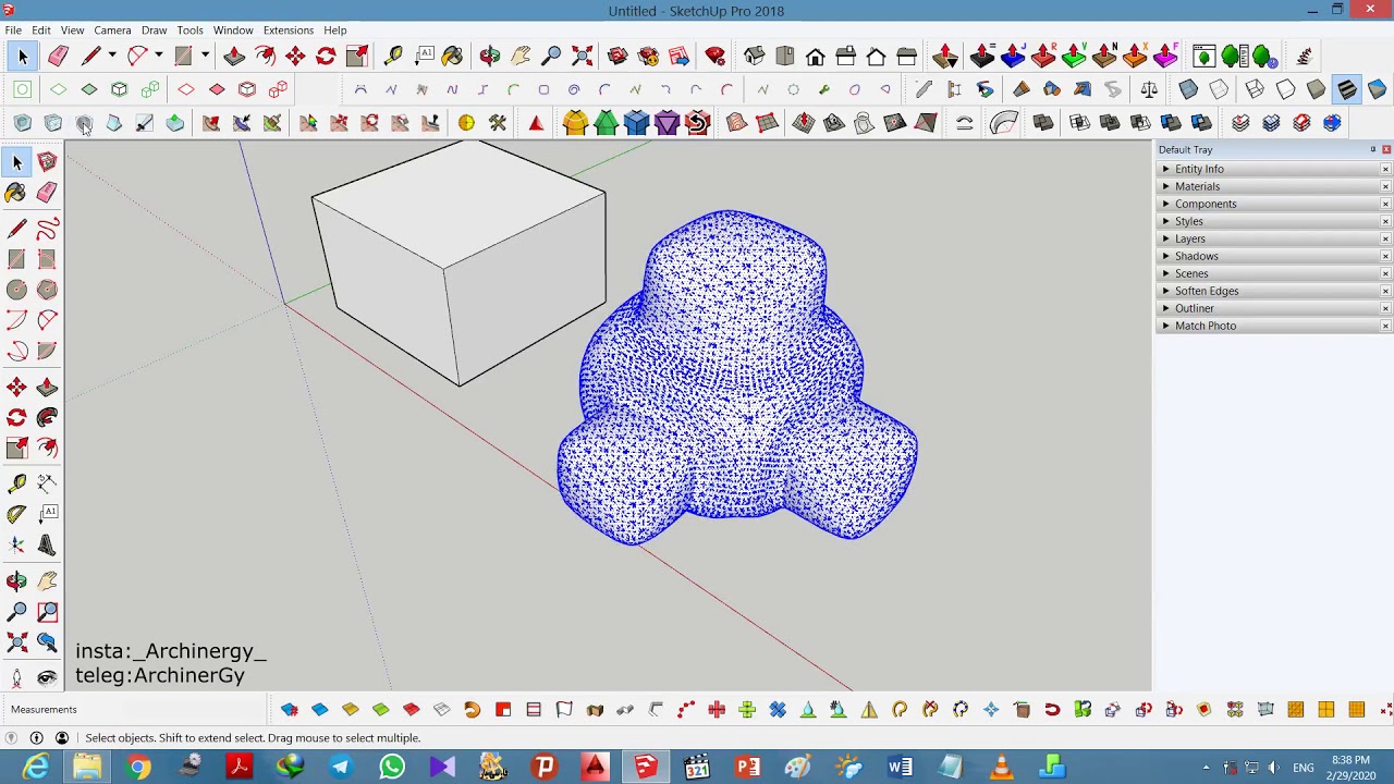 parametric structure in sketchup - YouTube