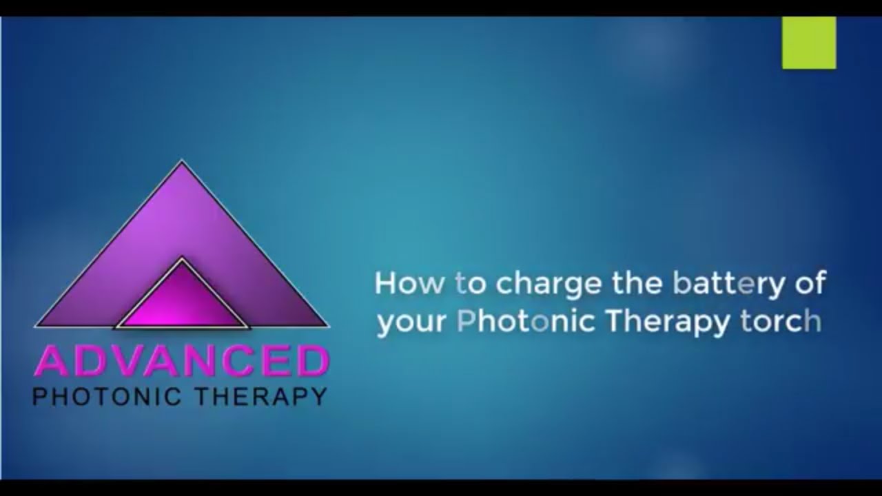 How to charge your Photonic Therapy torch battery - YouTube