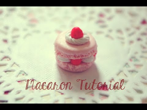 Polymer Clay Strawberry Macaron Tutorial ♡ - YouTube