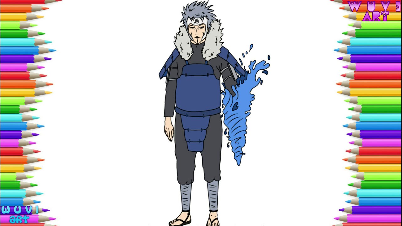 How to Draw Tobirama Senju From Naruto Anime Character Easy Drawing ...