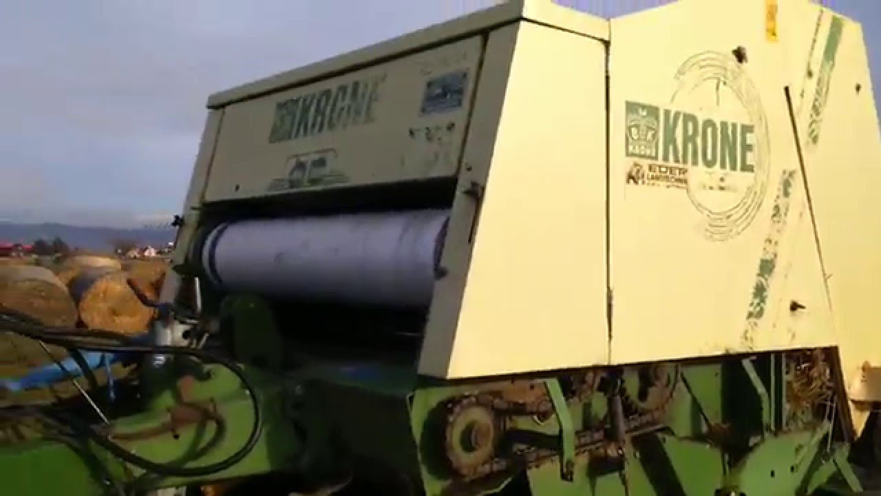 KRONE ROUND BALER - YouTube