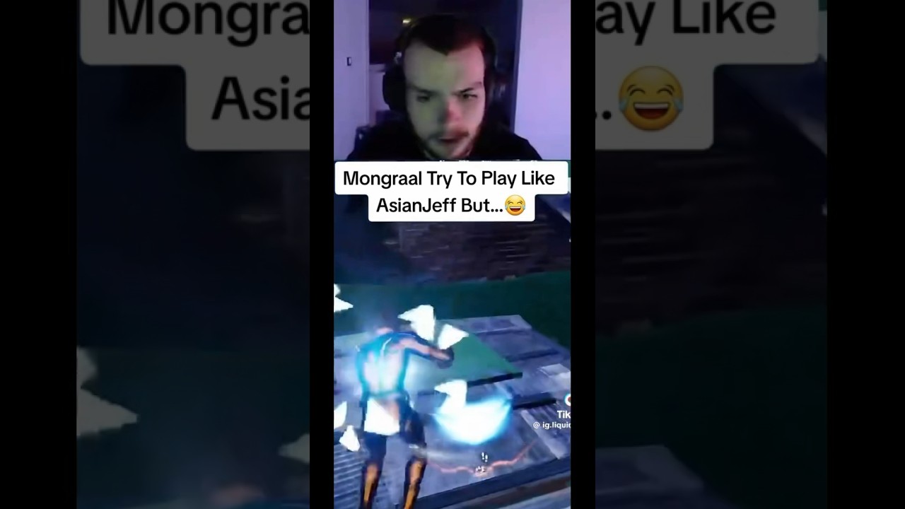 Mongraal impression of Asian Jeff gameplay #fortnite #fn #asianjeff # ...
