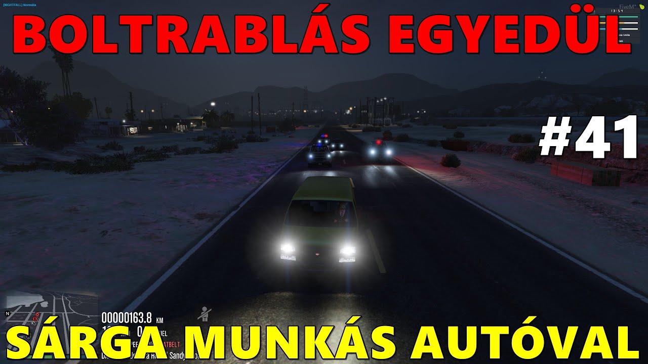 GTA5-NightFall-Roleplay-#41 Twitch felvétel.Boltrablás egyedül.Sima ...