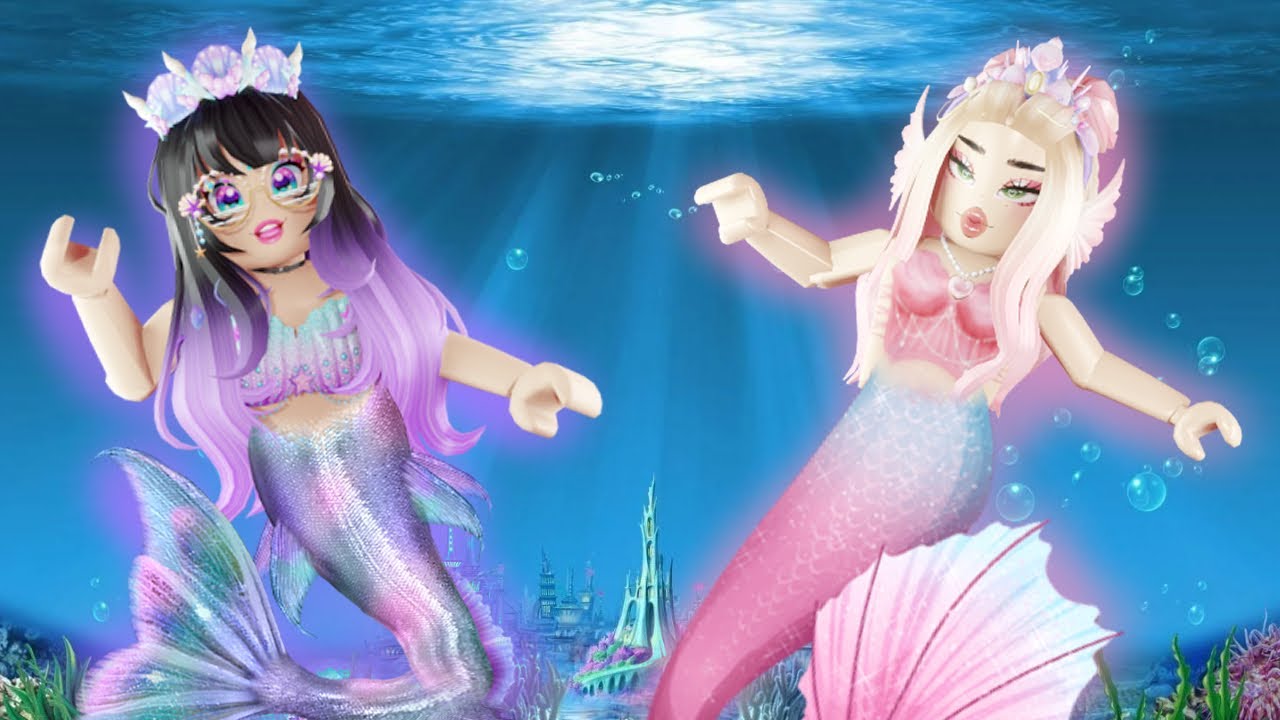 El mundo secreto de las sirenas 🧜‍♀️💦 *Roleplay* en #Roblox H2O #TeamGritón - YouTube