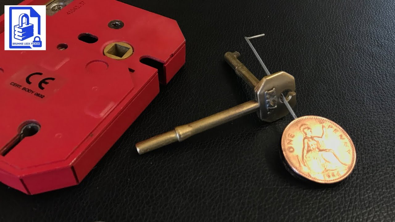 554. Union 5 lever mortice lock picked with homemade era key tension ...