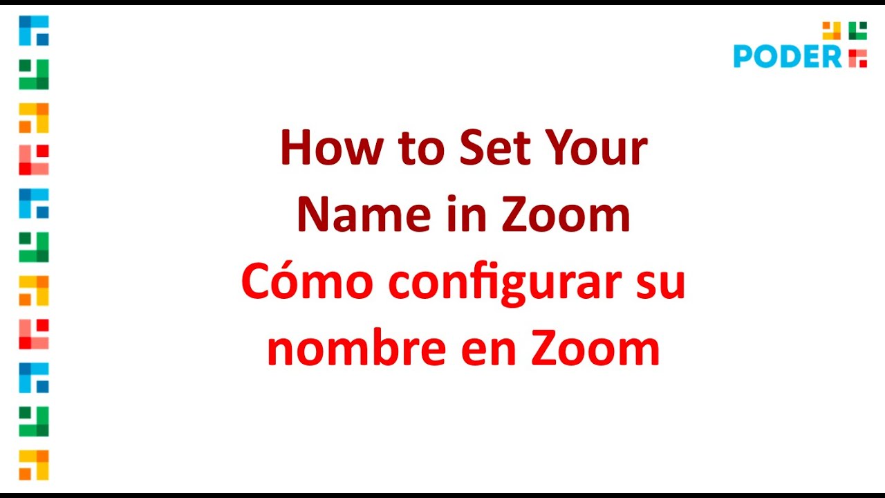How to Set Your Name in Zoom - YouTube