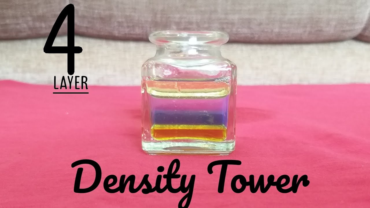 4 layer density tower - YouTube