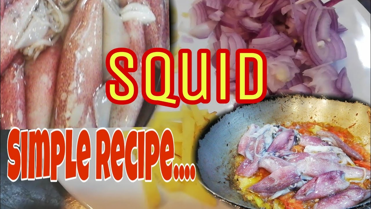 How to cook delicious pusit(squid) My own version... - YouTube