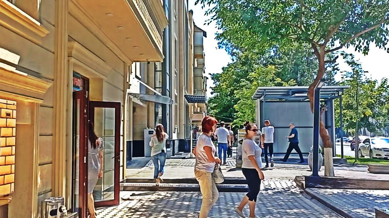 Walking Tour Mirzo Ulugbek District Tashkent City Uzbekistan Summer ...