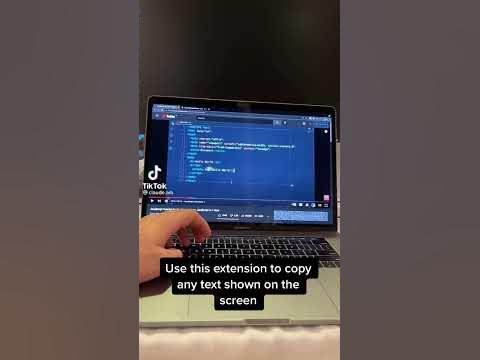 Use this extention to copy and code from video into text - YouTube