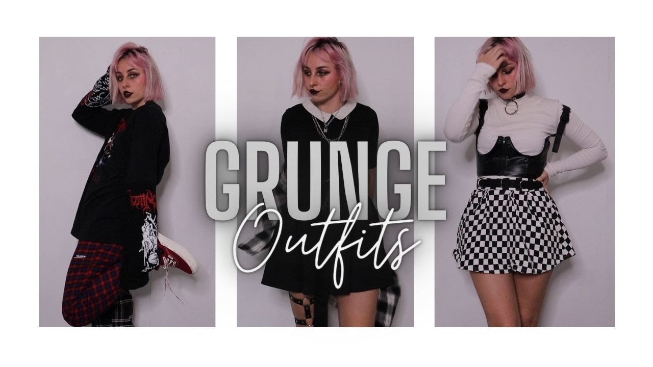 LOOKBOOK | grunge, rock, alternative outfits - YouTube