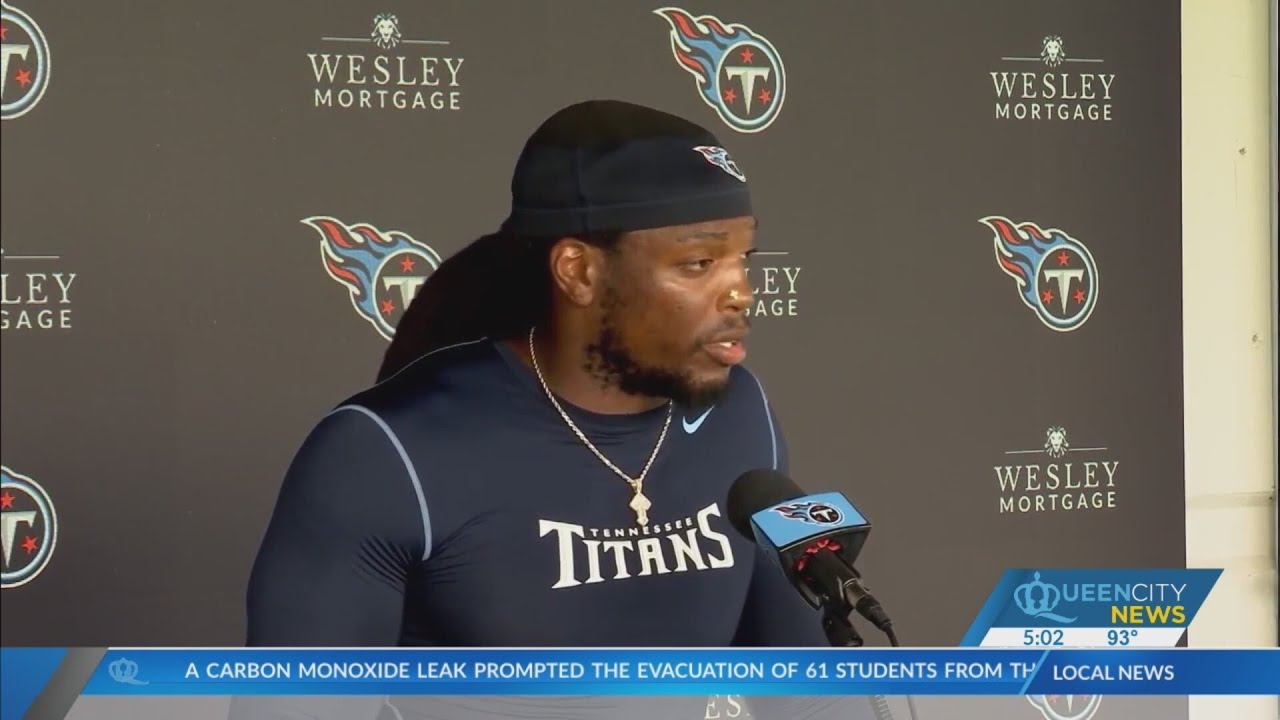 Titans players react to teammate's house explosion - YouTube