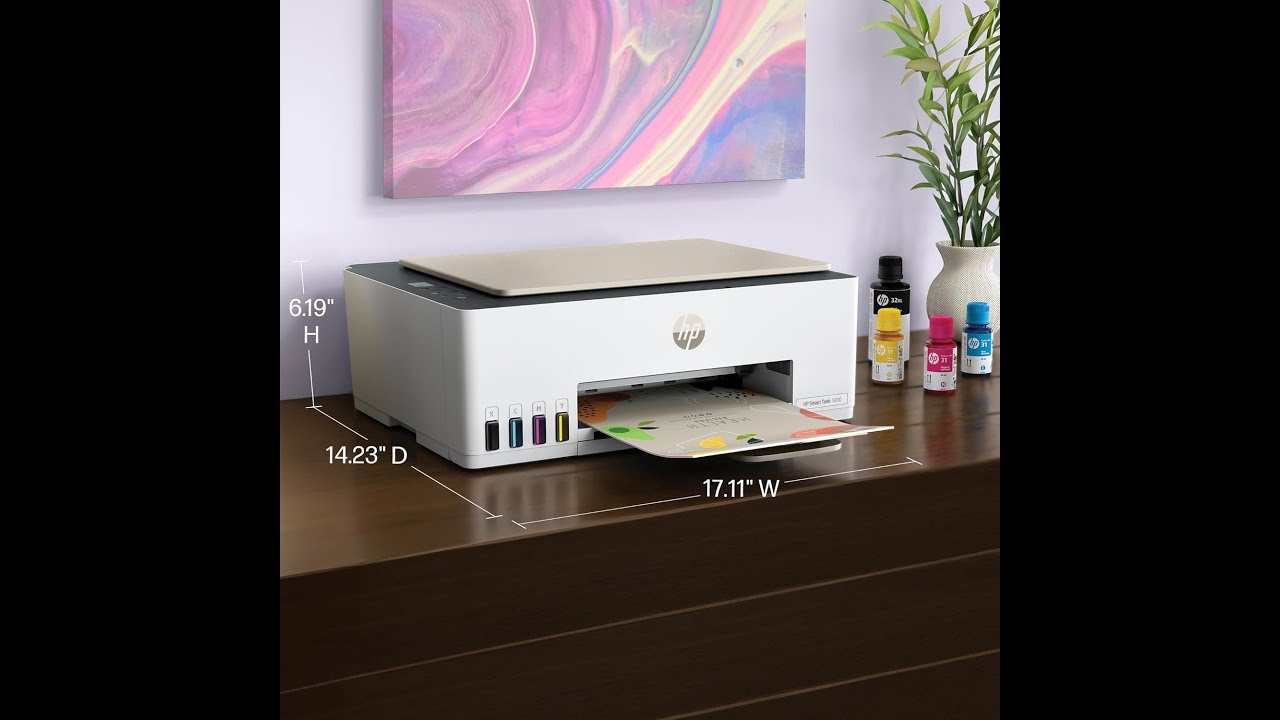 HP Smart Tank 5000 All-in-One Printer: Cartridge-Free, Wireless & Low ...