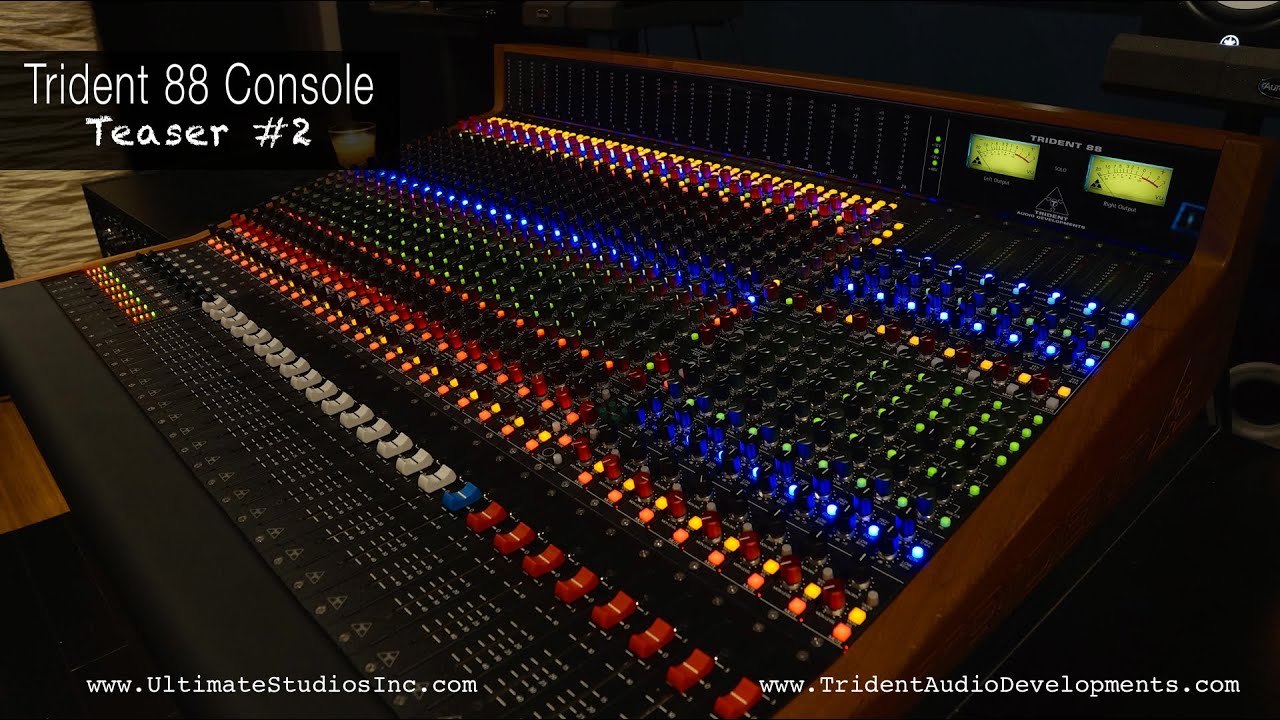New Trident 88 Recording Console Teaser 2 - YouTube