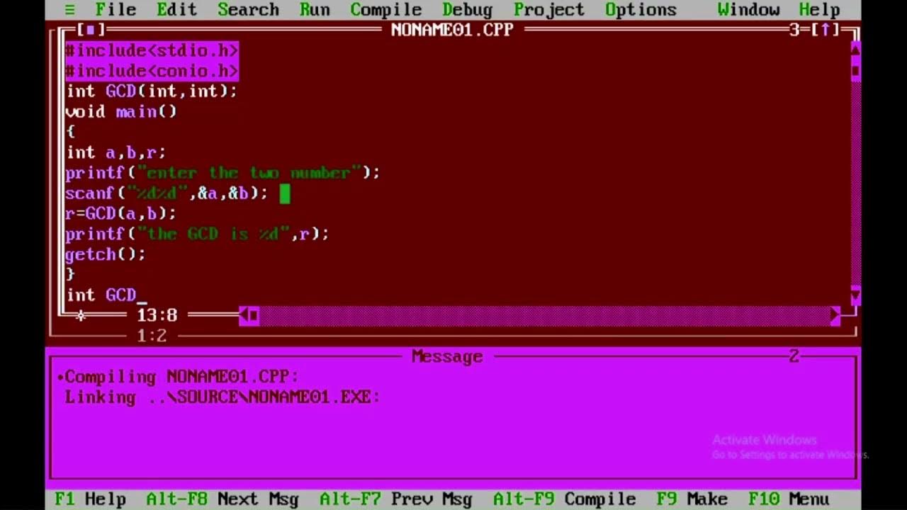 Write A Recursive Program To Find The Gcd Of Two Numbers Hcf Of Two Number By Using Recursion