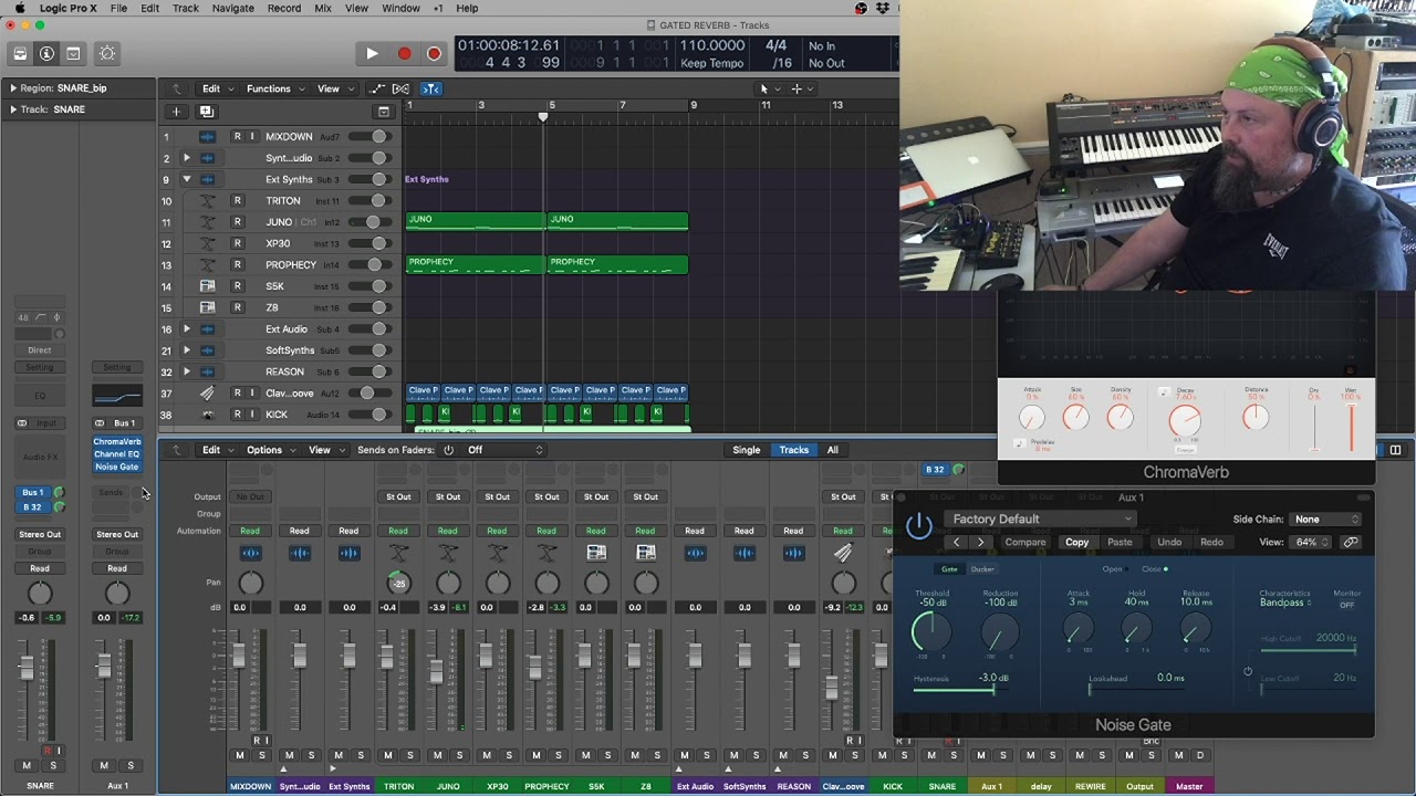 Gated Reverb Logic Tutorial - YouTube
