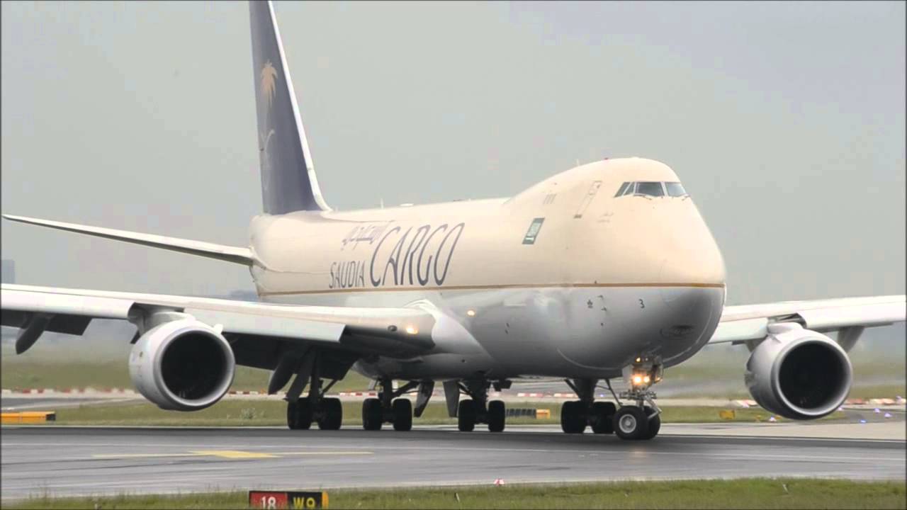 Saudia Cargo B748 Taxi and Intersection-Takeoff @Frankfurt Airport ...