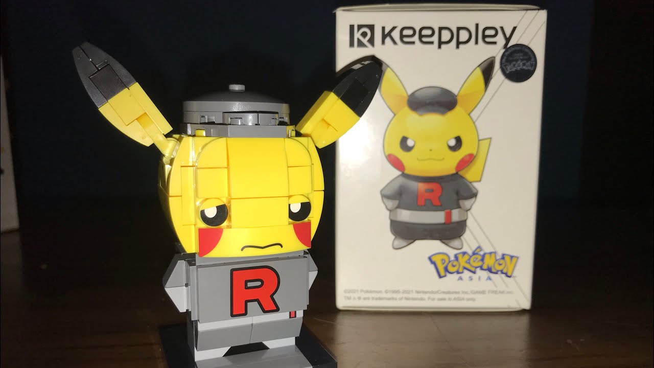 Merakit lego Pokemon Keeppley PIKACHU TEAM ROCKET - YouTube