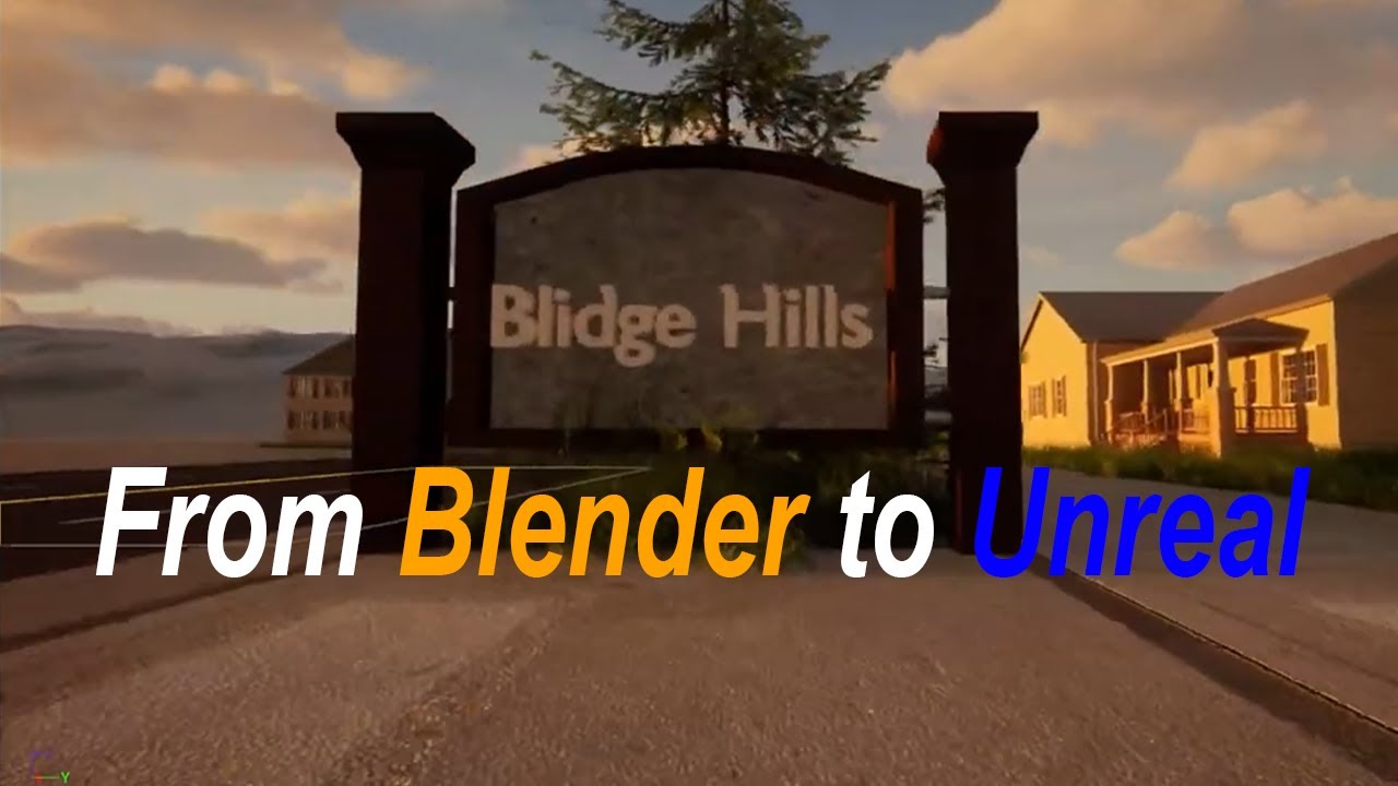3D Neighborhood Sign: Blender to Unreal - YouTube