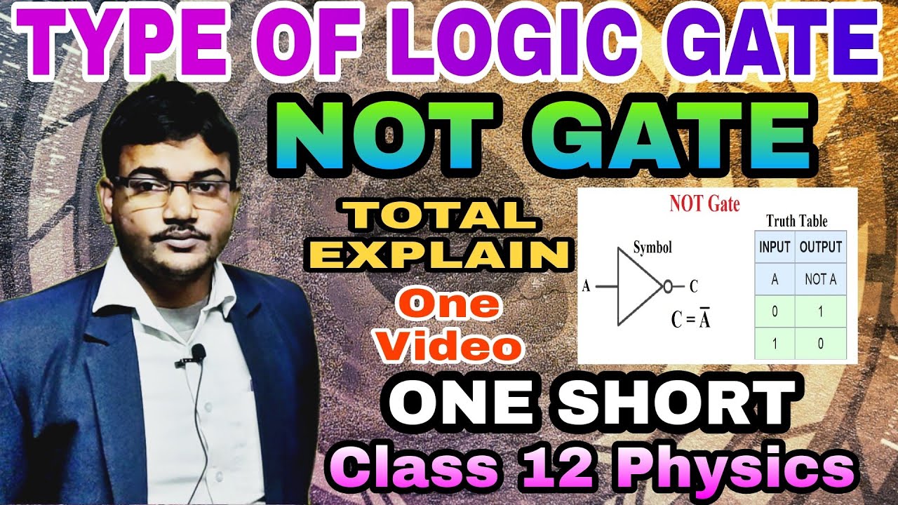 #NOT GATE | Logic Gate One Short Video | Prakash sir | III CLASSES ...