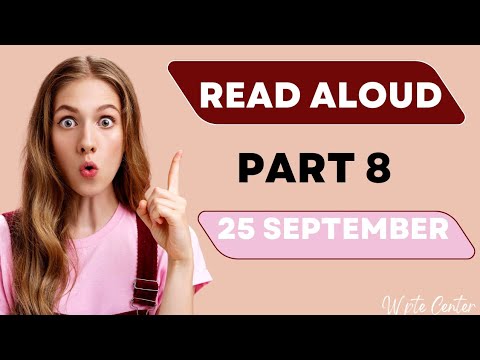 read aloud| part 8 September 2022| new read aloud 25 sep| - YouTube