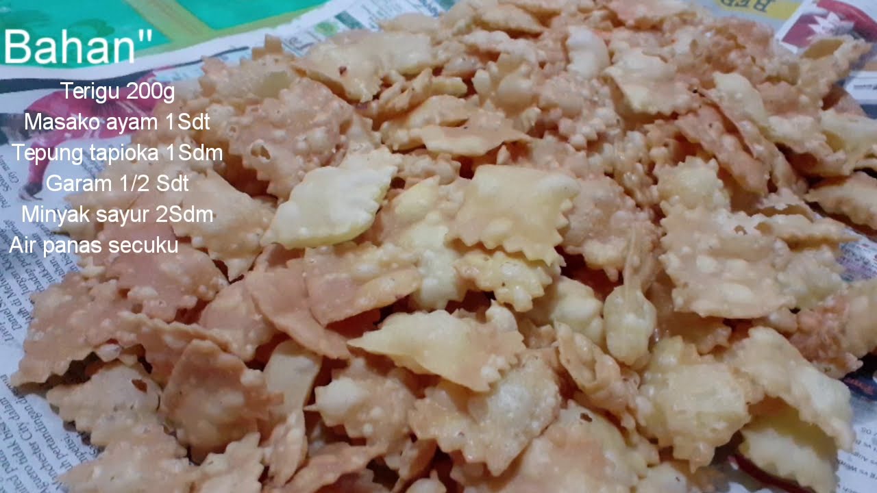 CARA MEMBUAT KRUPUK PANGSIT - YouTube