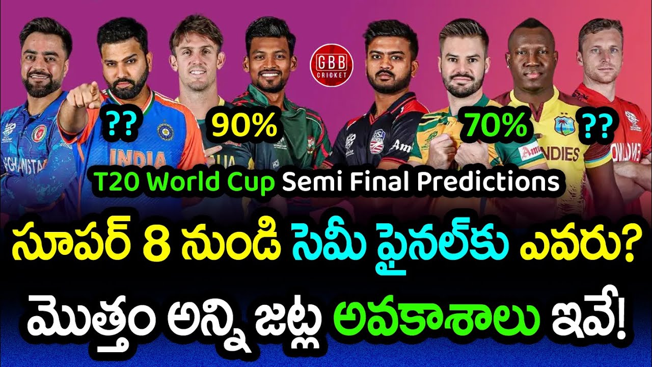 All Team Semi Final Chances In T20 World Cup 2024 | Semi Final ...