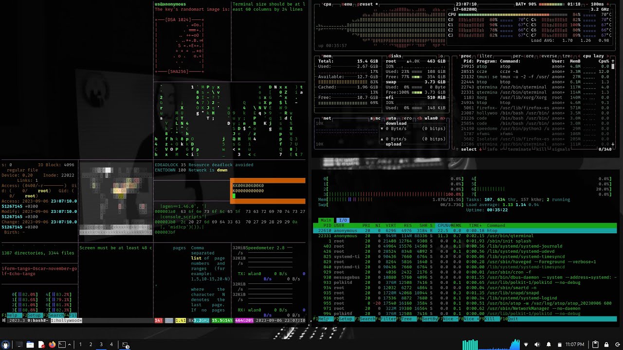 Kali Linux Anonymous Theme - YouTube