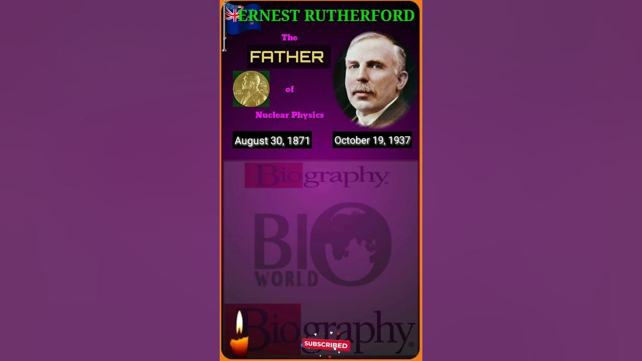 Ernest Rutherford: The Father of Nuclear Physics | #history - YouTube