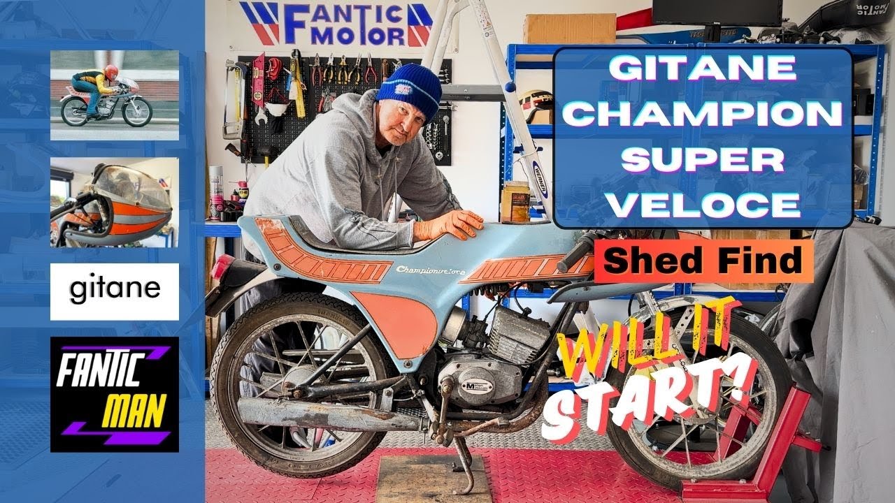 1977 Gitane Champion Super Veloce Sports Moped | Shed Find in 4k | Will ...