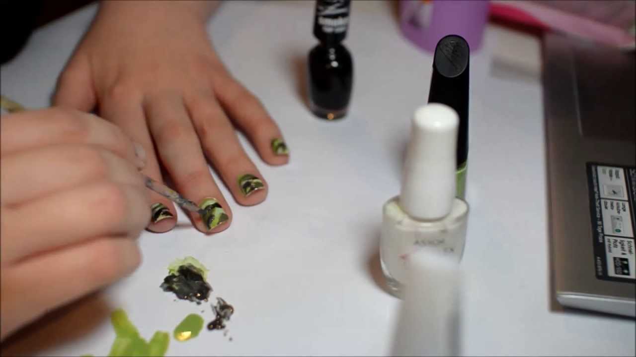 MILITARY NAILS Tutorial - YouTube